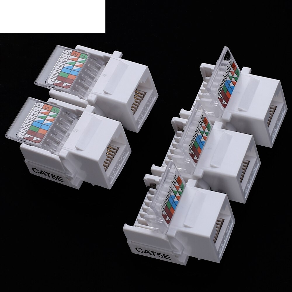 2pcs Tool-free CAT5E UTP network module RJ45 connector Information ...