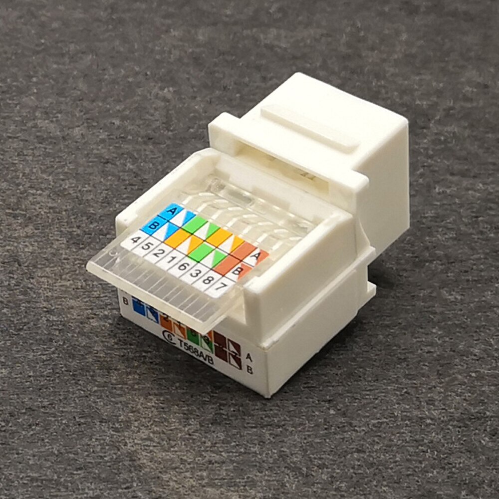 RJ45 Cat6 UTP Female Jack Connector Network Module for Wall Plate Free ...