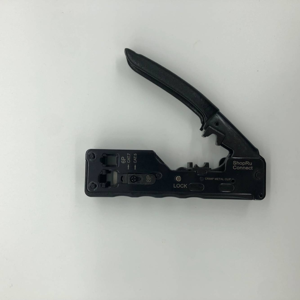 RJ45 Pass-Thru Ethernet Connector Heavy Duty Modular Plug Crimp Tools ...