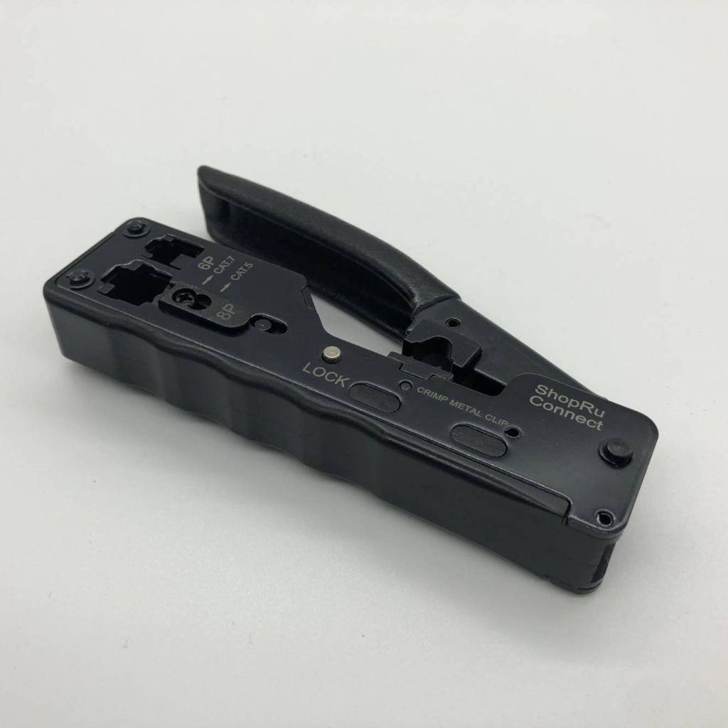 RJ45 Pass-Thru Ethernet Connector Heavy Duty Modular Plug Crimp Tools ...