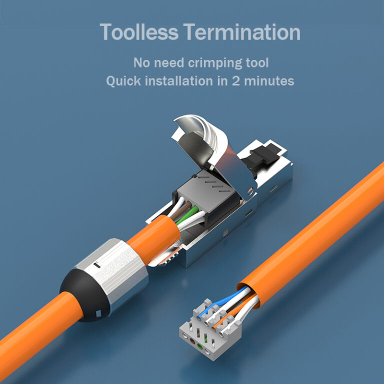 Premium Design RJ45 Toolless Field Plug Shielded Fast Termination ...
